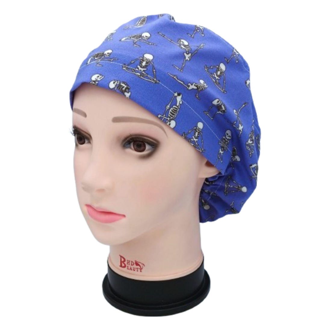 Skeletons Women's Euro Style, Yoga Scrub Caps, Funny Operating Room ...