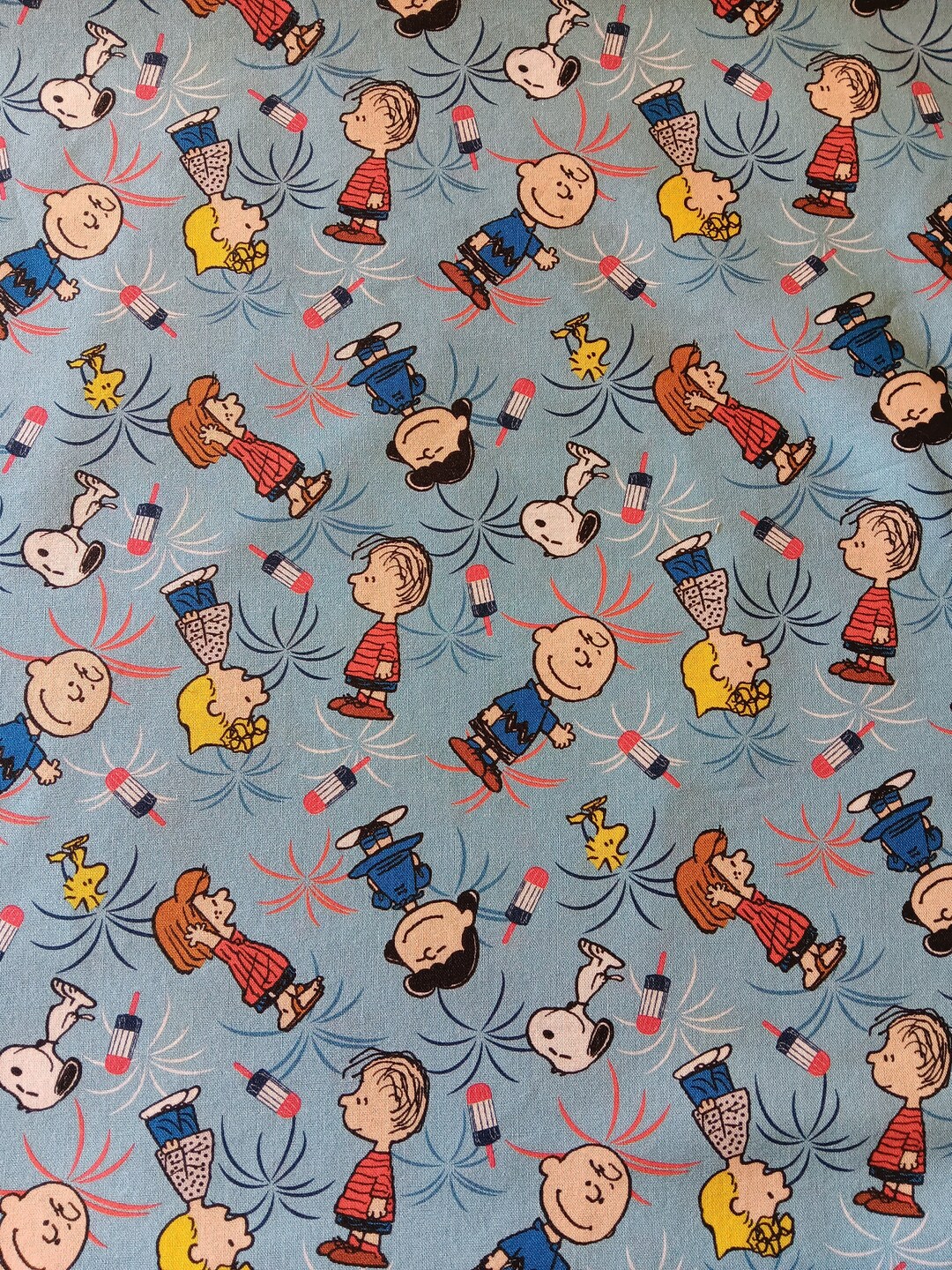 Patriotic Peanuts Snoopy on Blue Holiday Women's Euro Style or Men's ...