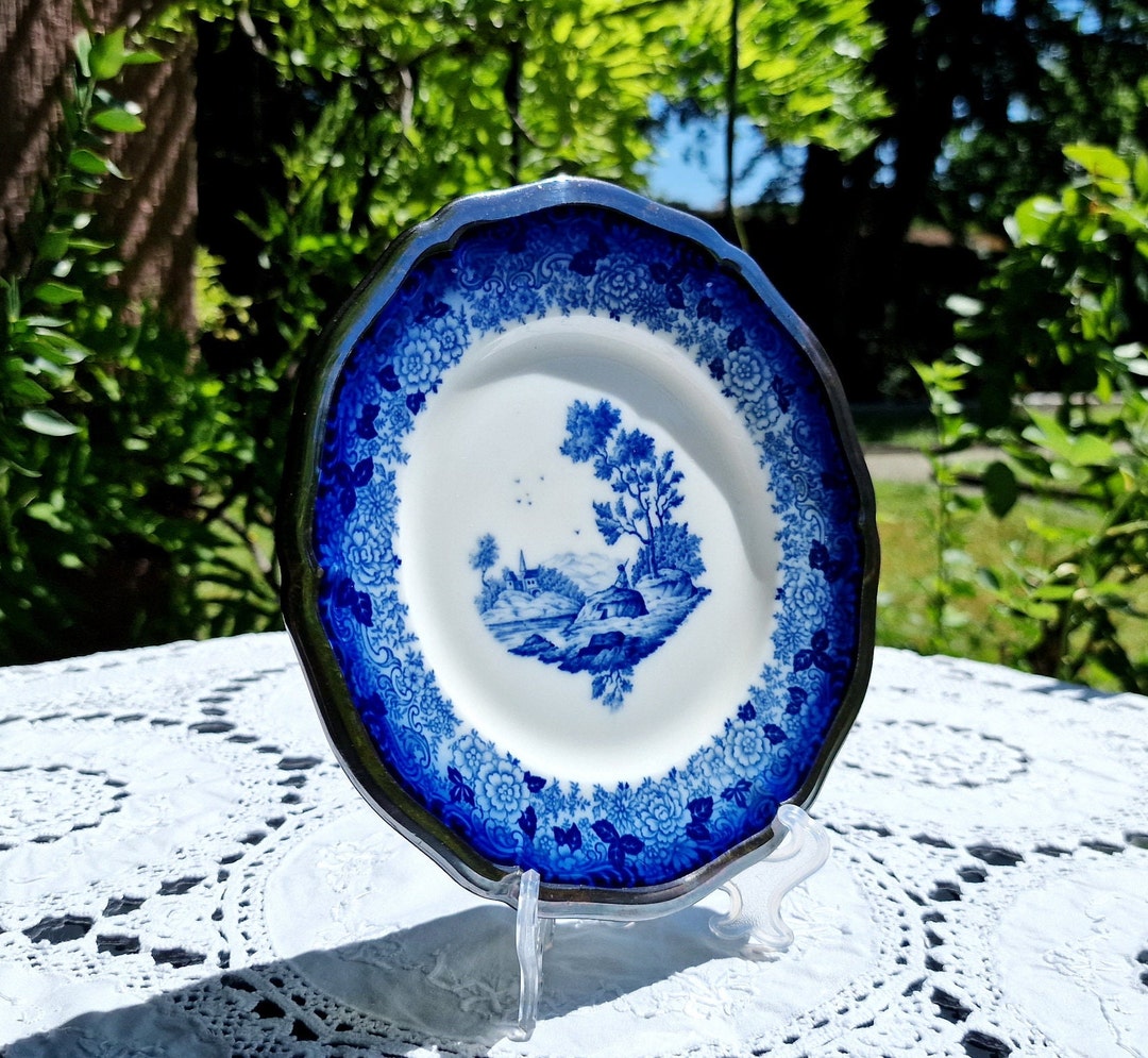 1952 ROSENTHAL Plate - Cobalt Blue Decorative Plate - Parzival Pattern ...