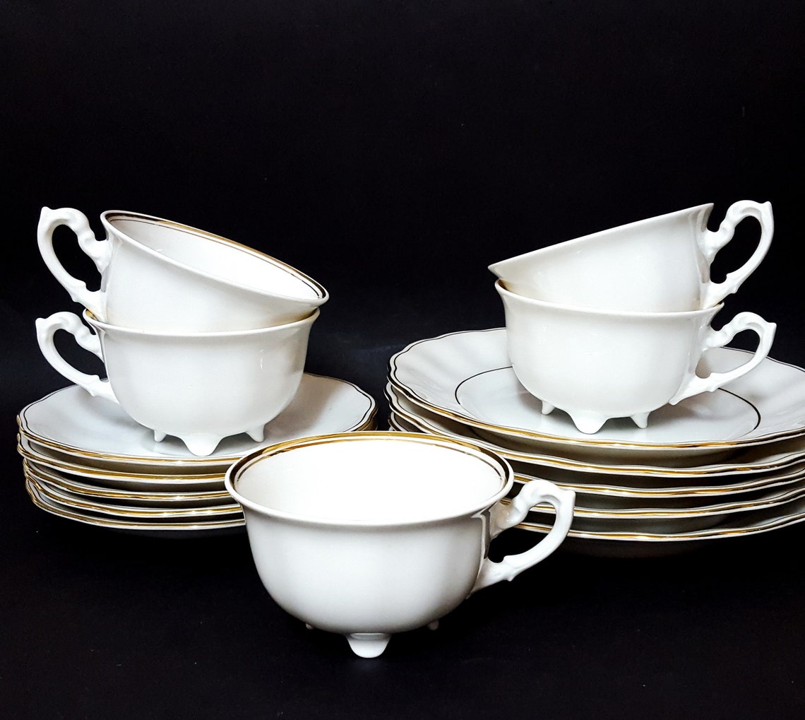 1930 1945 German Porcelain Tea Set Koenigszelt Charlotte | Etsy