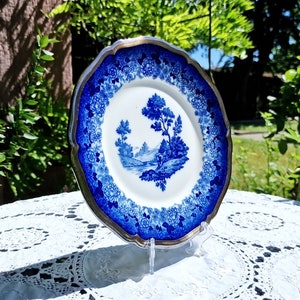 1952 ROSENTHAL Decorative Plate - Cobalt Blue China - Chippendale ...