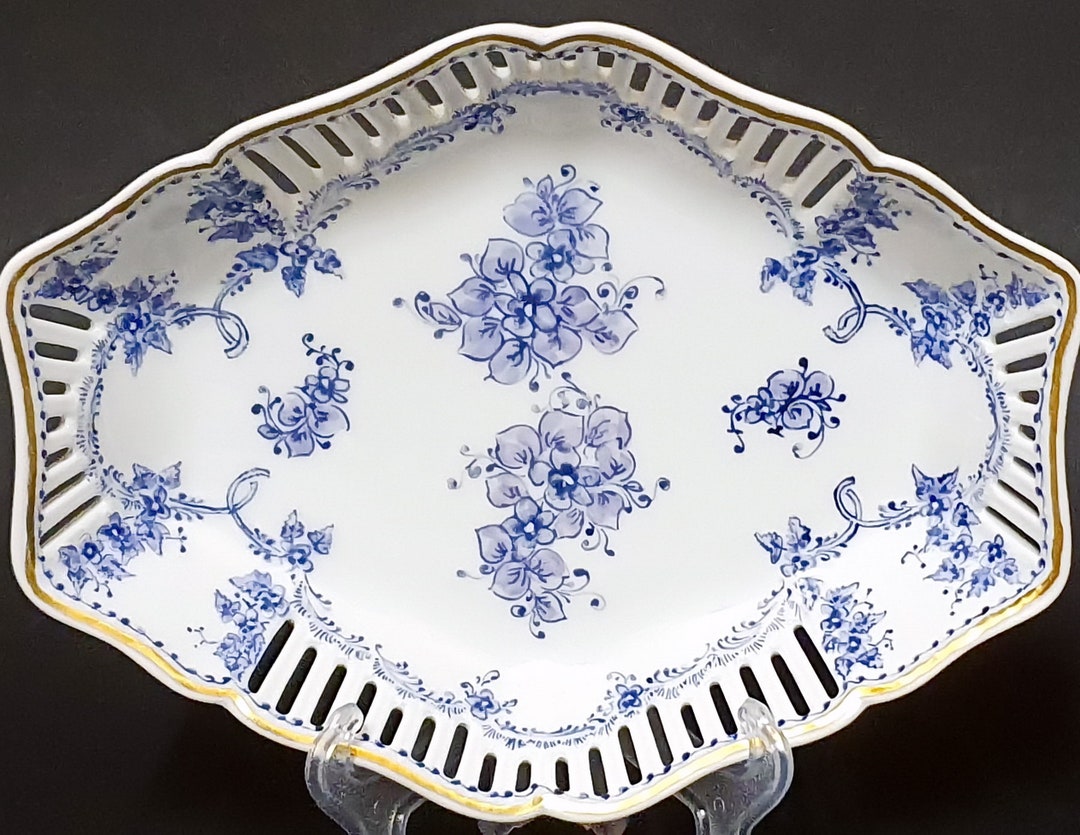 Lovely KAISER Plate - Blue and White Porcelain - Hand Painted Plate ...