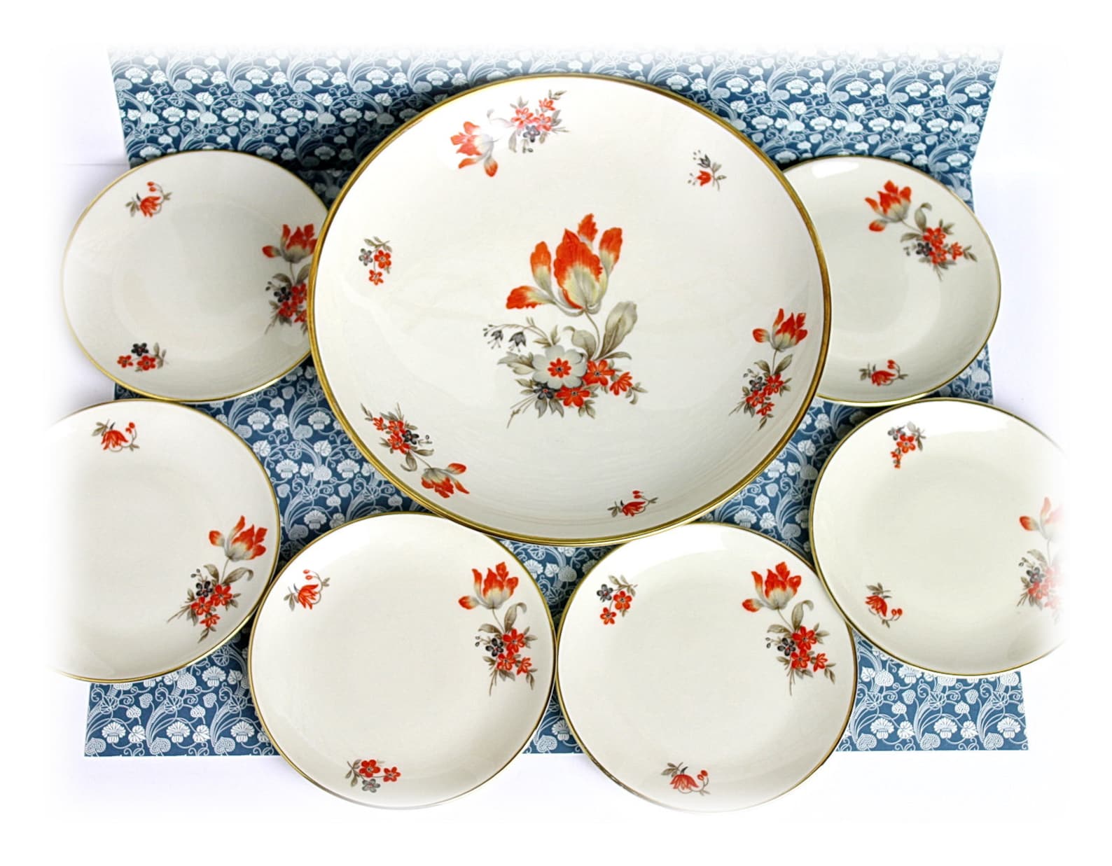 Vintage Cake Plate Set Thomas Ivory Cake Serving Set Bavarian - Etsy