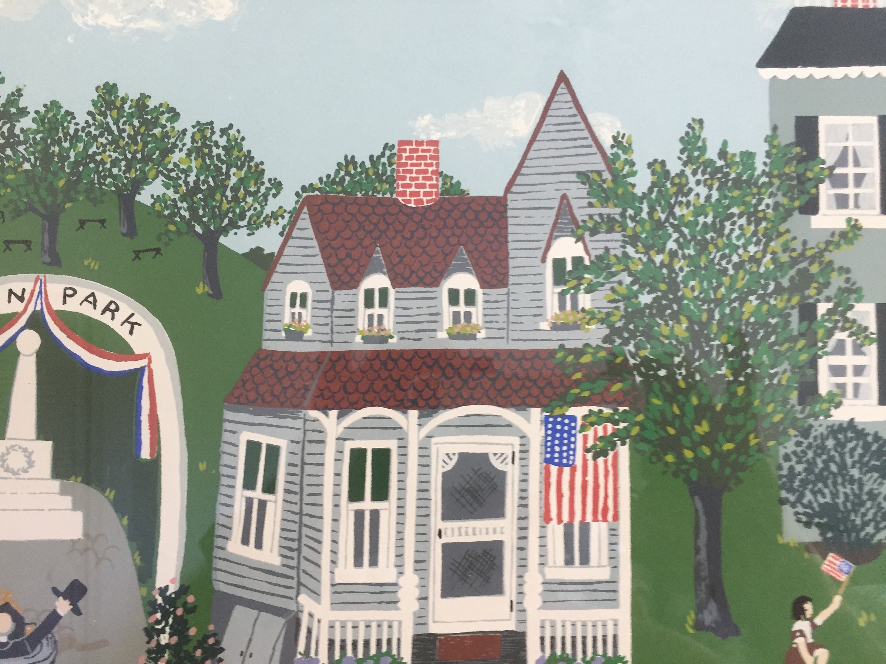 Clark, Jane Currie - "fourth of July", Silkscreen, Rare Artist's Proof ...
