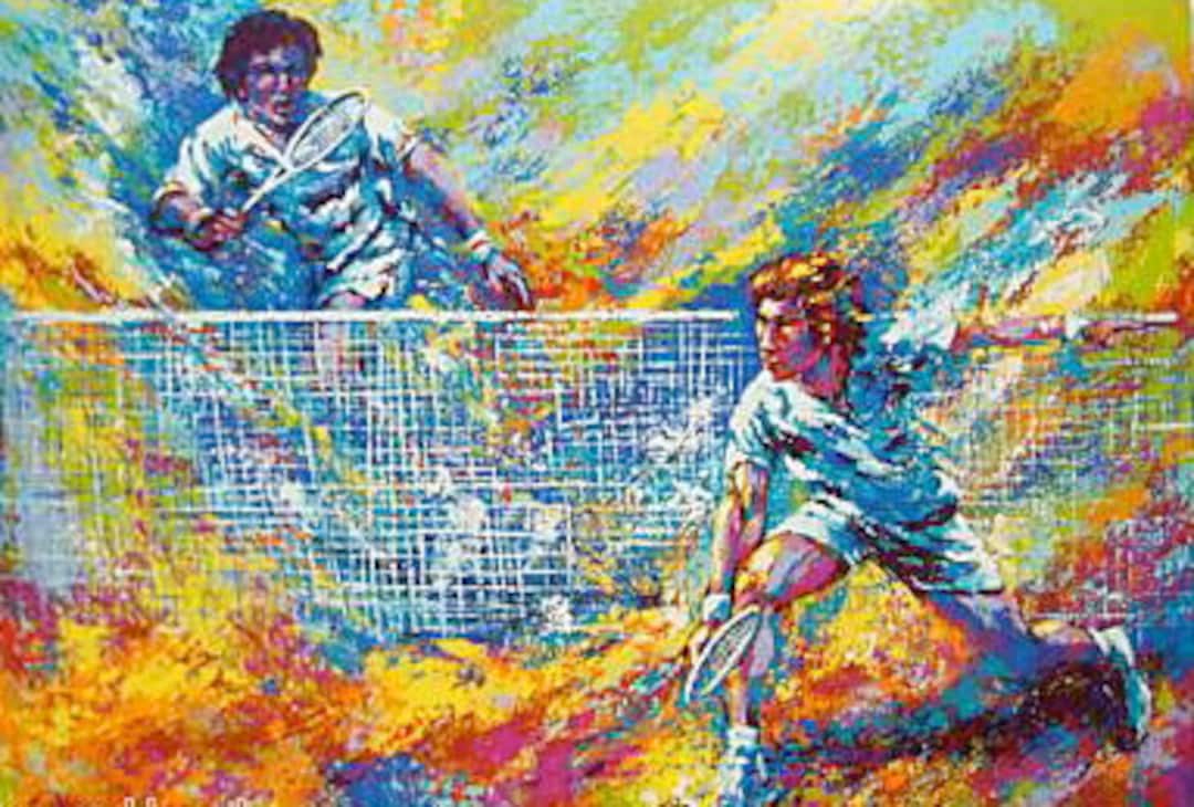 Marc King Signed Serigraph 'tennis Player' – Limited Edition Sports Art ...