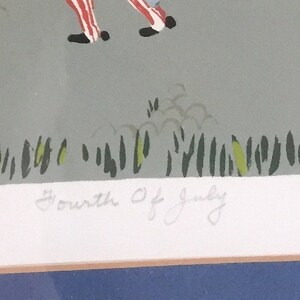 Clark, Jane Currie - "fourth of July", Silkscreen, Rare Artist's Proof ...