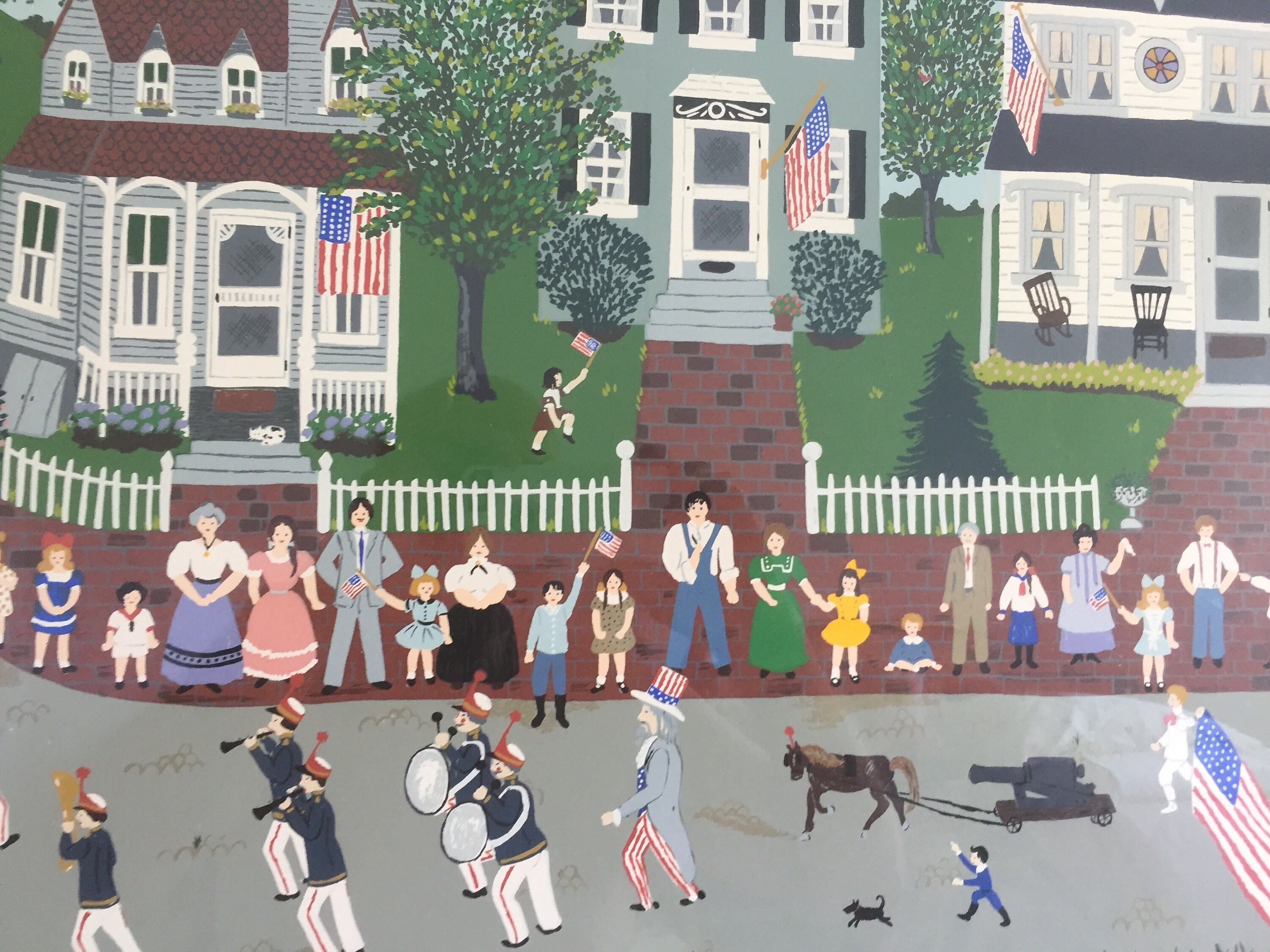 Clark, Jane Currie - "fourth of July", Silkscreen, Rare Artist's Proof ...