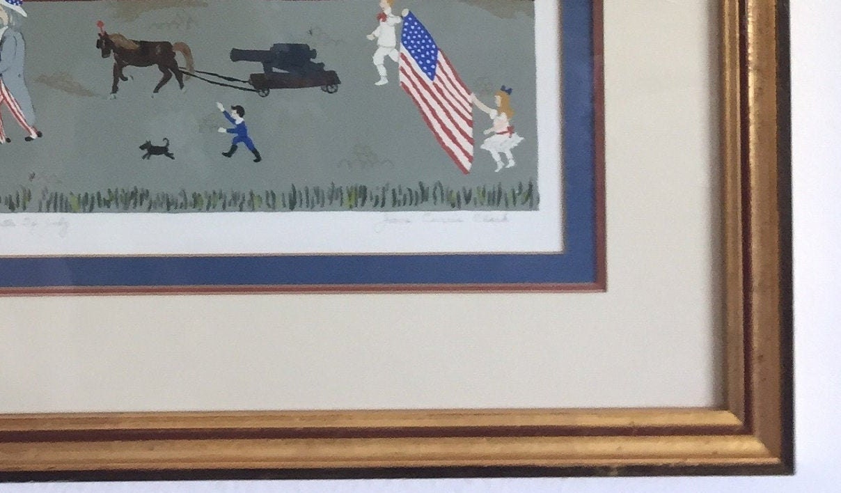 Clark, Jane Currie - "fourth of July", Silkscreen, Rare Artist's Proof ...