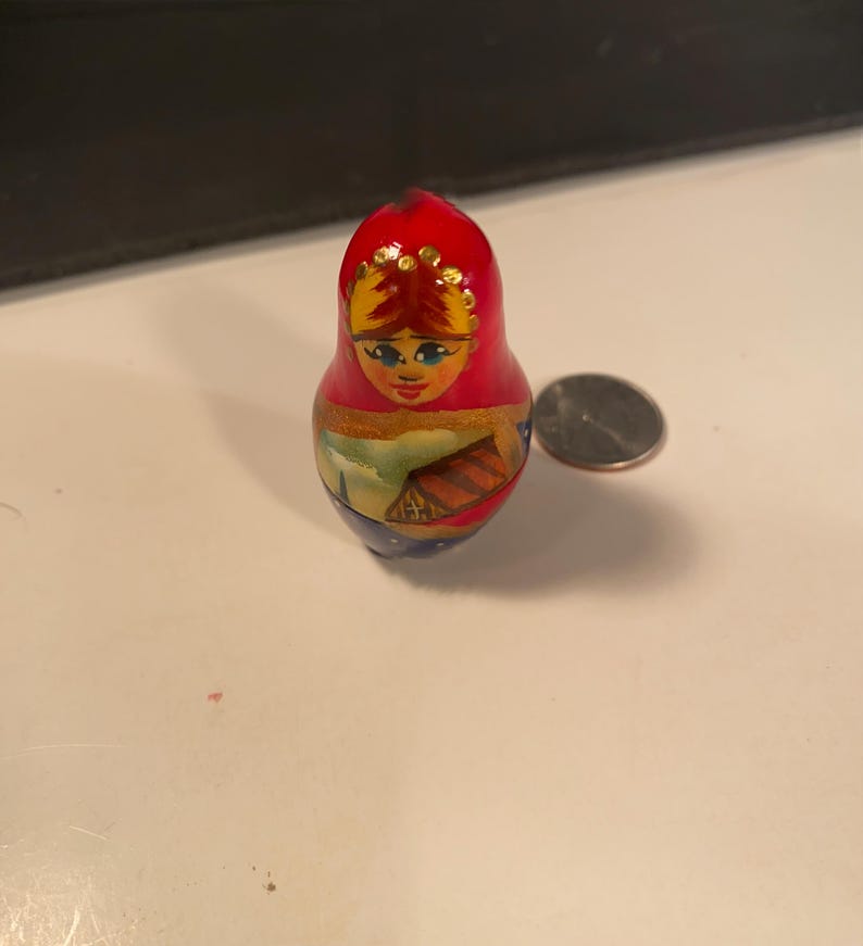 Matryoshka Russian Nesting Dolls Set of 4 • Hand-painted Wooden ...
