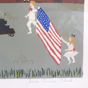 Clark, Jane Currie - "fourth of July", Silkscreen, Rare Artist's Proof ...