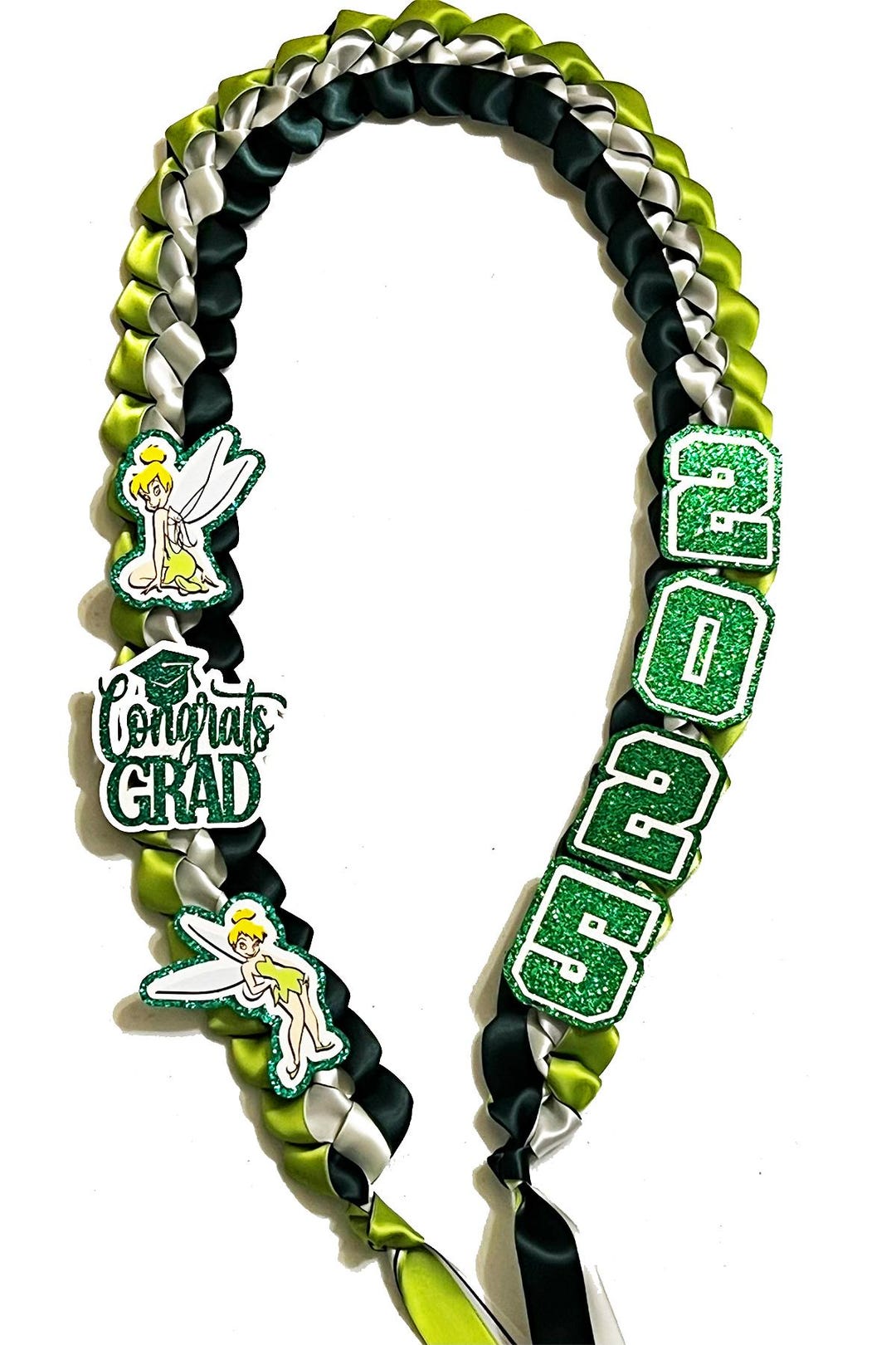 Tinkerbell Graduation Ribbon Lei, Custom Letter Lei - Etsy