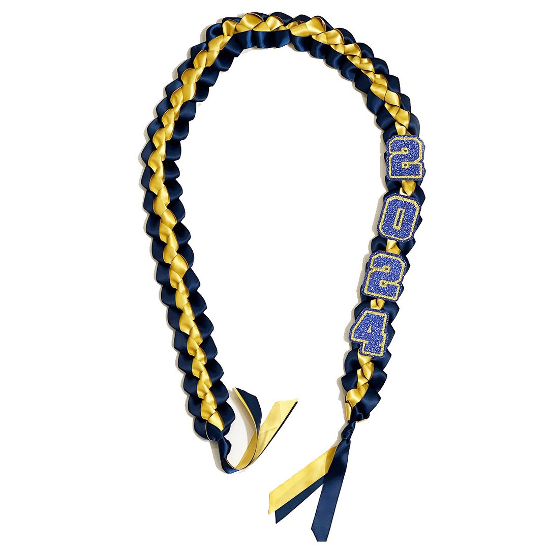 Graduation Lei Promotion Gift Lei Senior Night Gift Lei Braided Ribbon ...