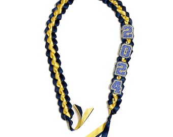 Graduation Lei, Ribbon Lei, Custom Lei, Letter Lei, Boy, Girl, Gift ...