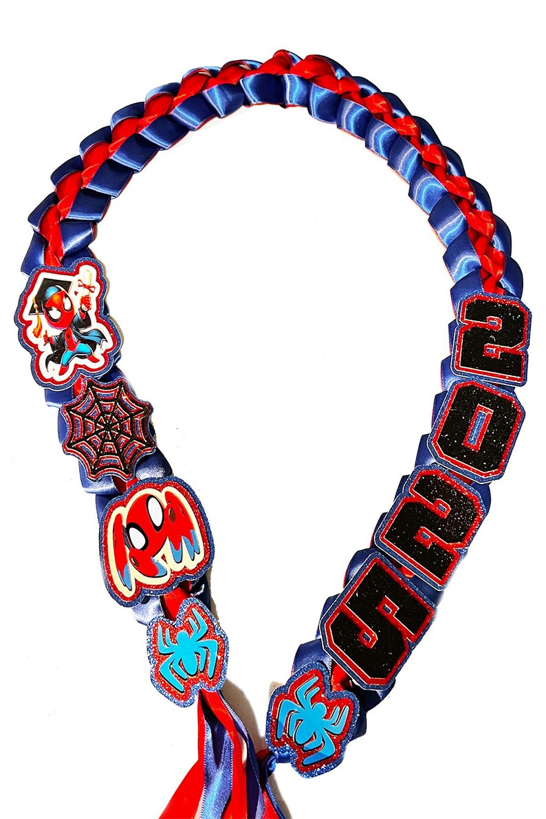 Spider-man Graduation Ribbon Lei: Custom Made-to-order - Etsy