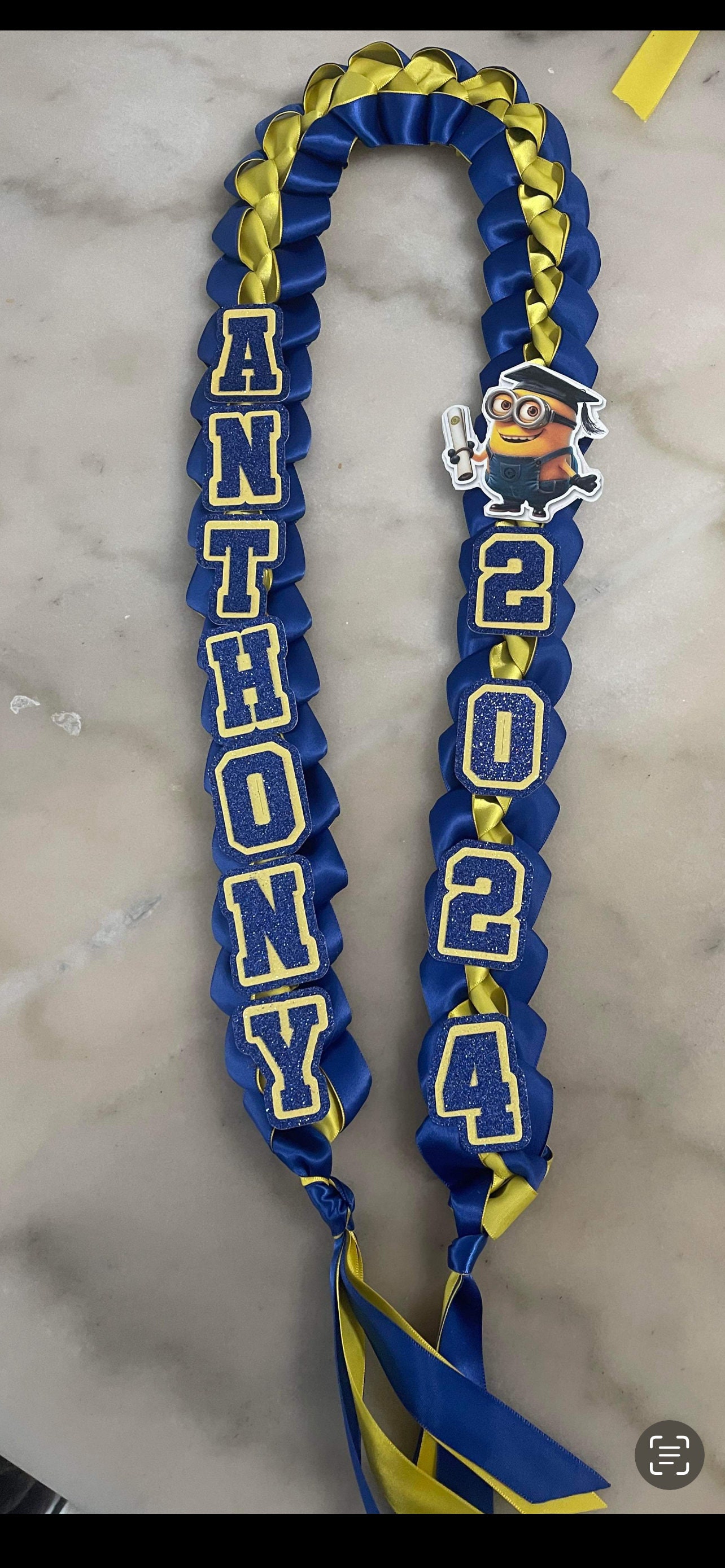 Graduation Lei, Ribbon Lei, Custom Lei, Letter Lei, Boy, Girl, Gift ...