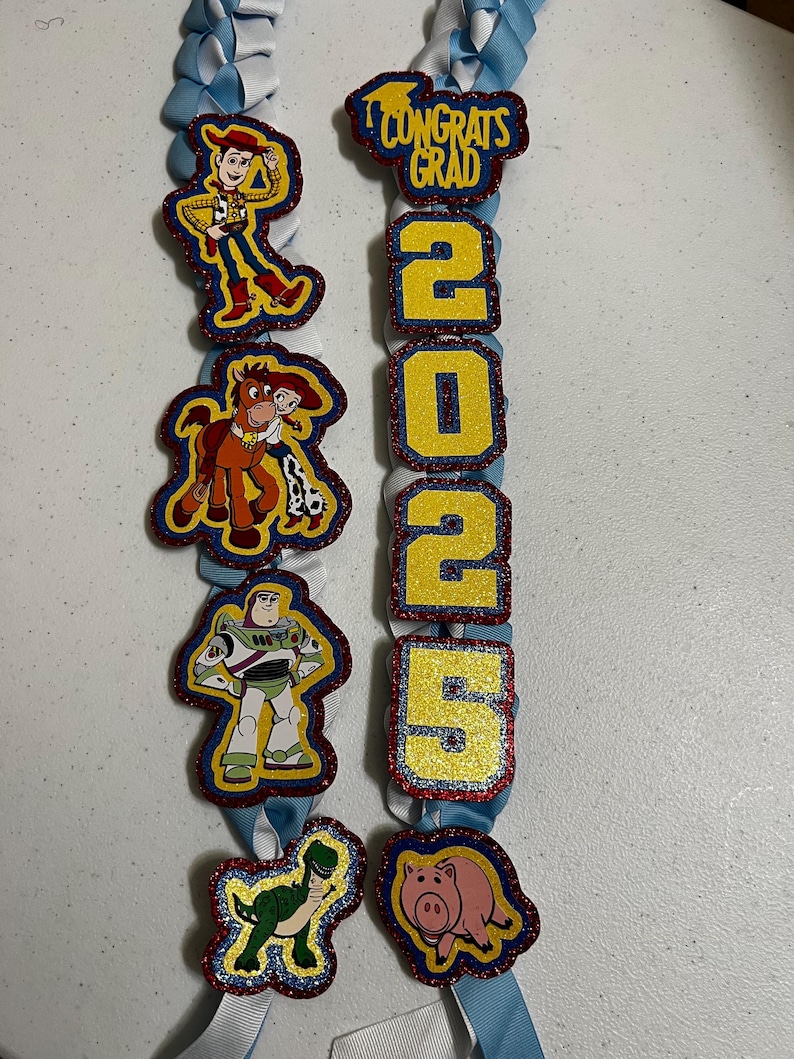 Toy Story Graduation Ribbon Lei: Custom Character Lei - Etsy