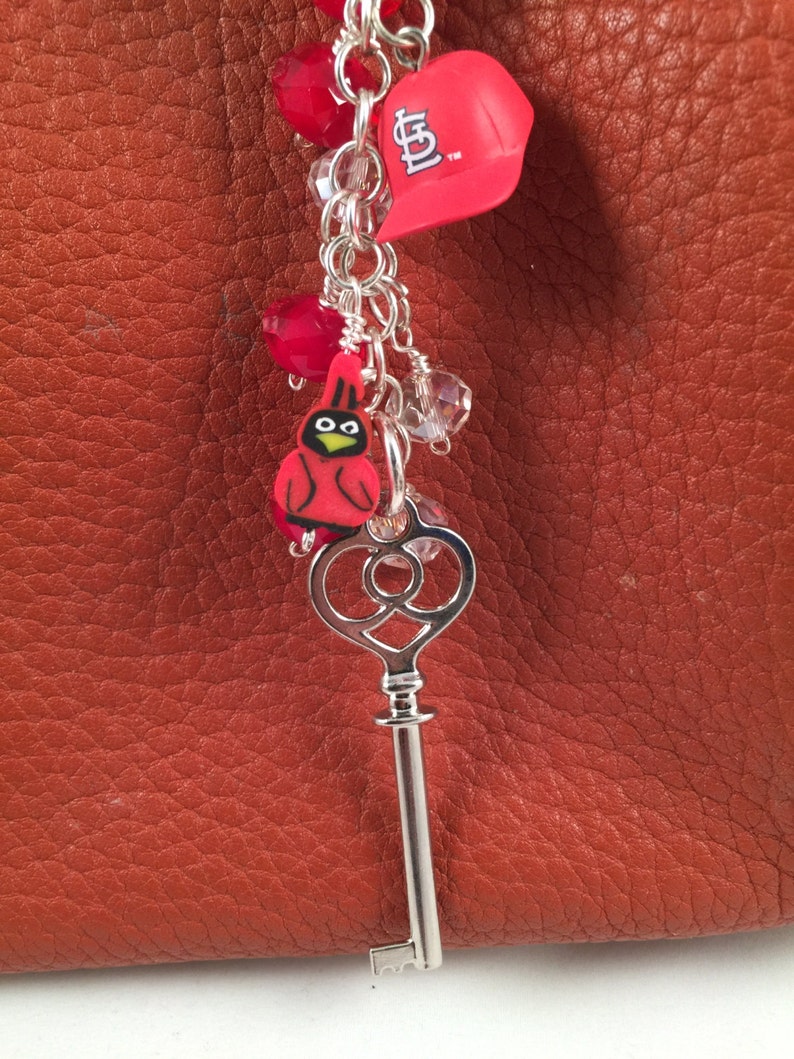 Saint Louis Cardinal Baseball Fob Key Chain 7 - Etsy