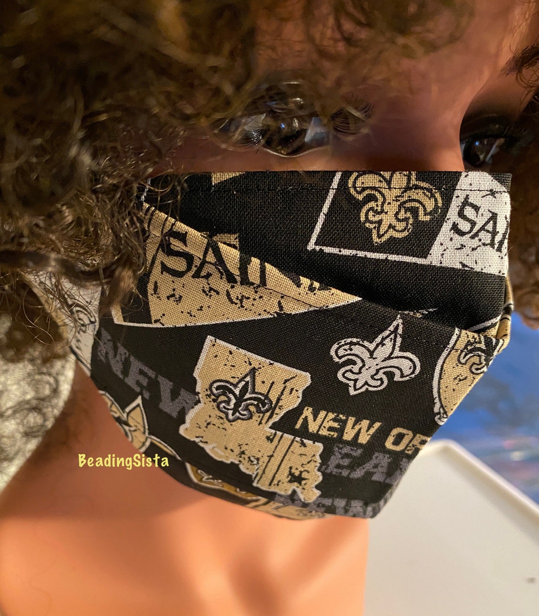 Face Mask New Orleans Saints Football NFL No Fog Face Covering ...