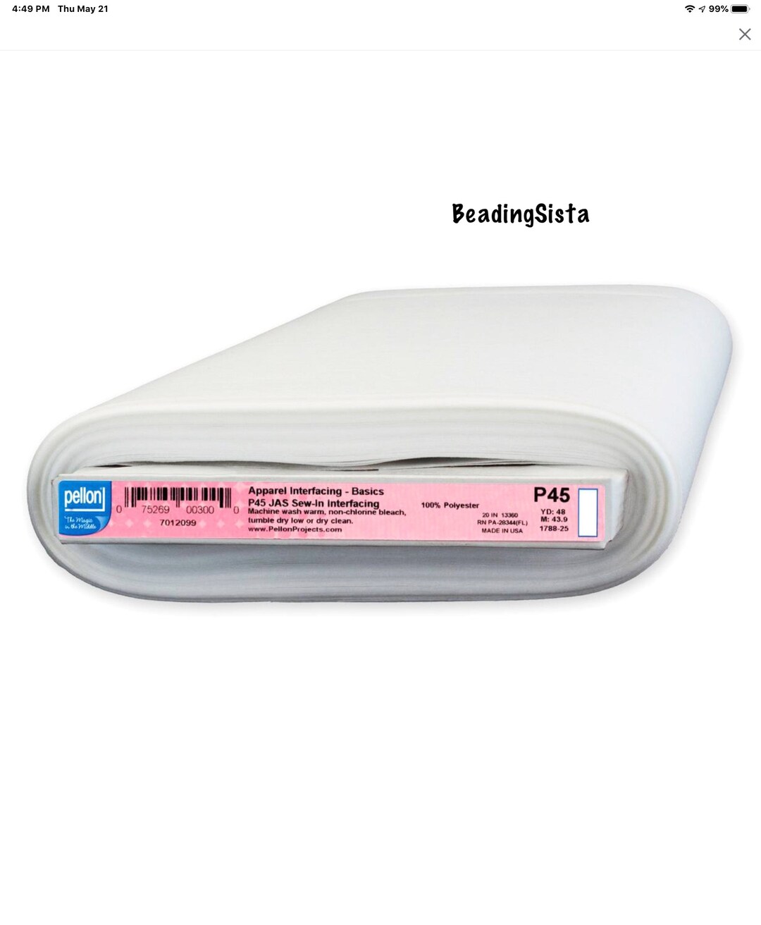 Interfacing Pellon P45 Interfacing - Etsy