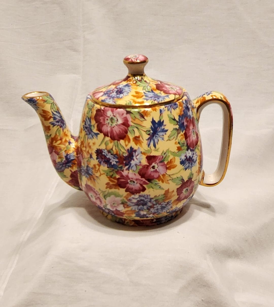 Royal Winton Grimwades Breakfast Teapot in Royalty Pattern - Etsy