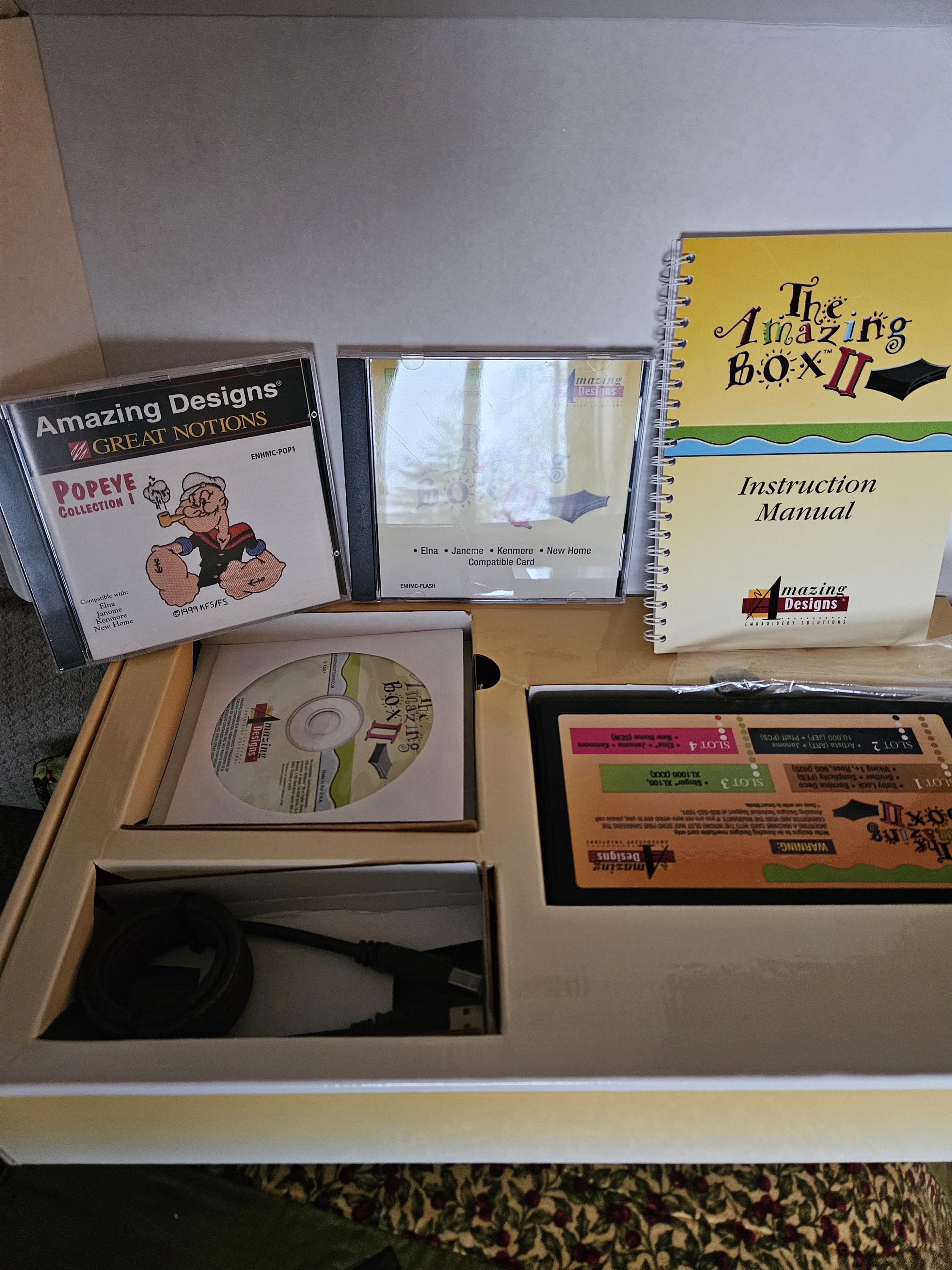 Amazing Box II Embroidery Designs Converter Box With Rewritable Memory ...