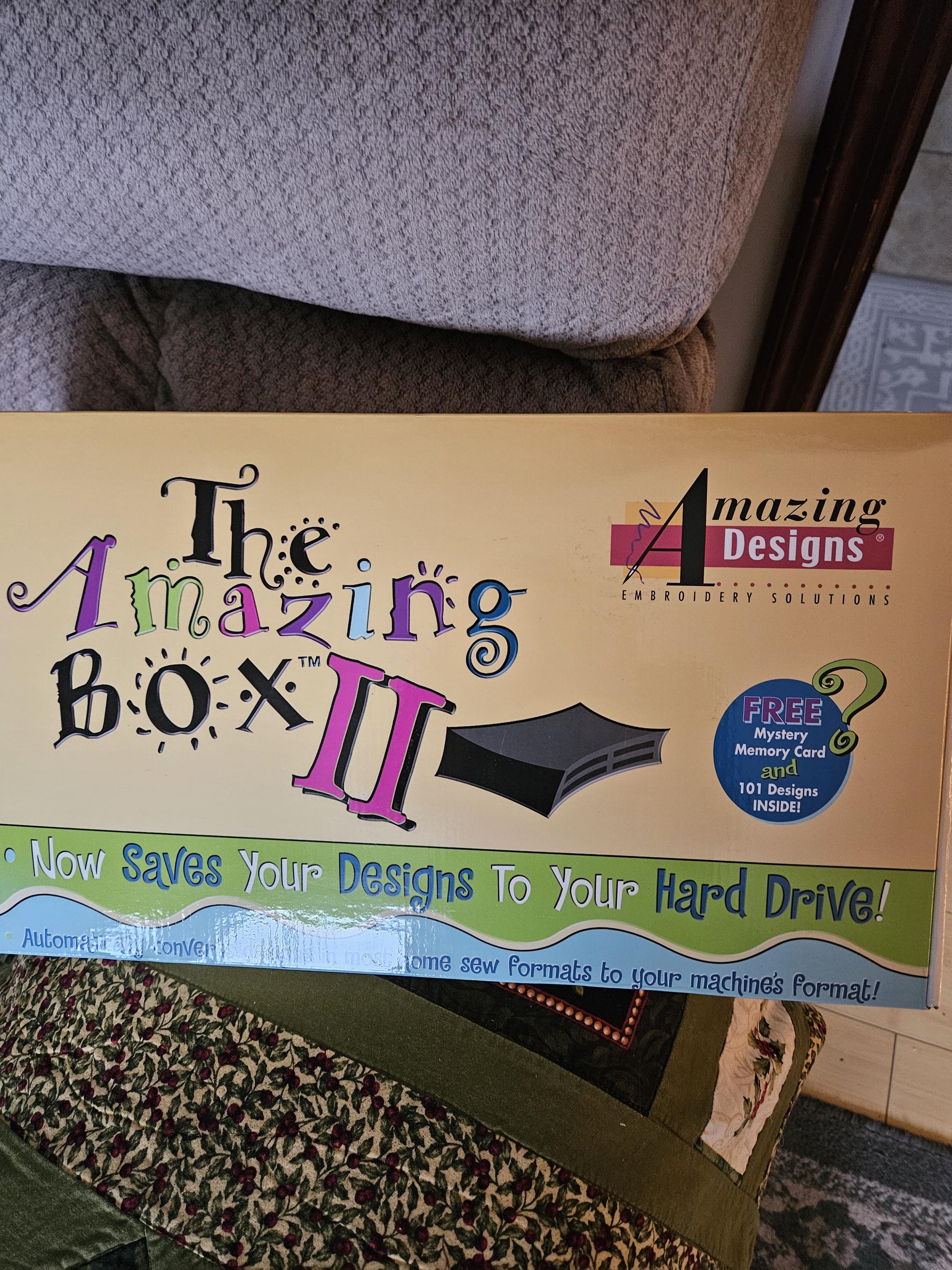 Amazing Box II Embroidery Designs Converter Box With Rewritable Memory ...