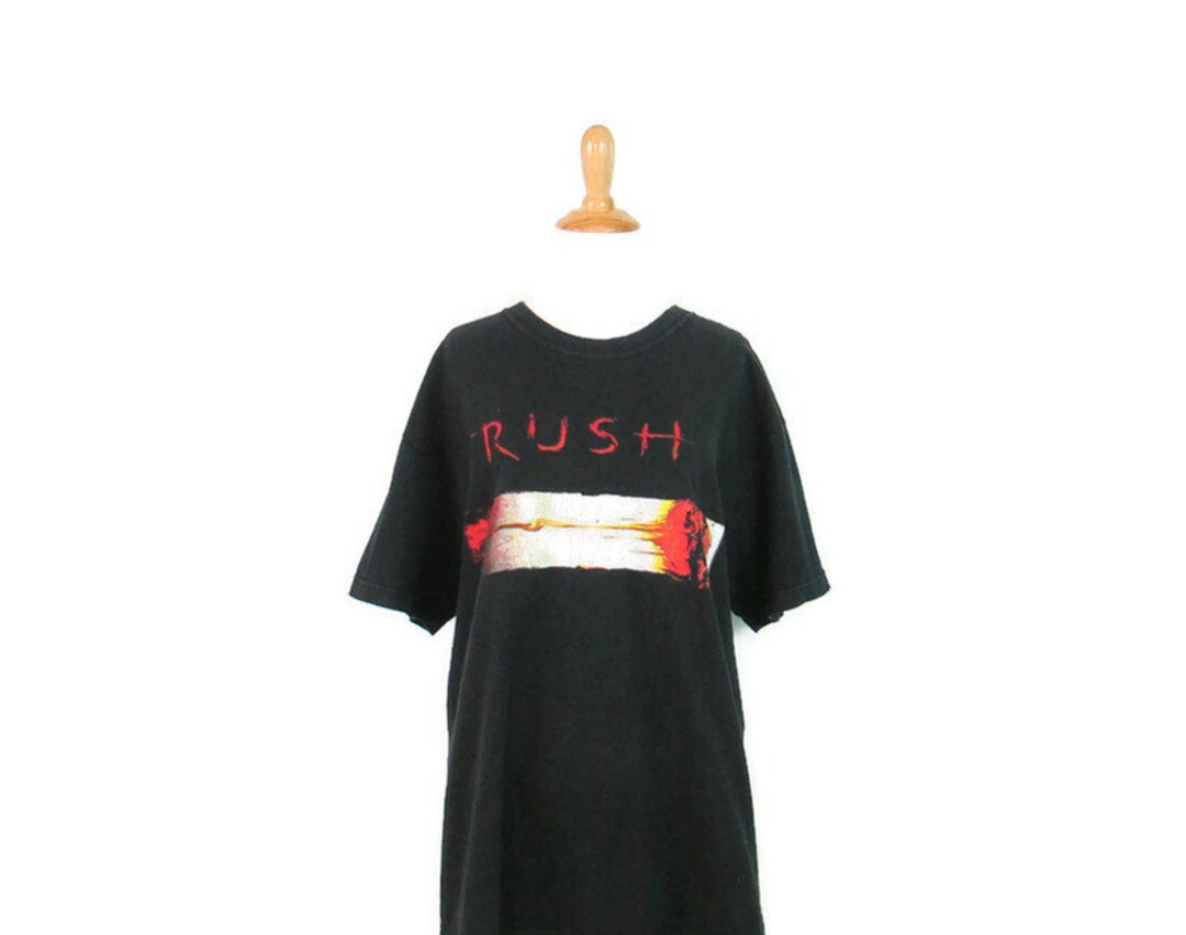 Rush 2002 Vapor Trails Tour Shirt Distressed Vintage Rock Concert Tee ...
