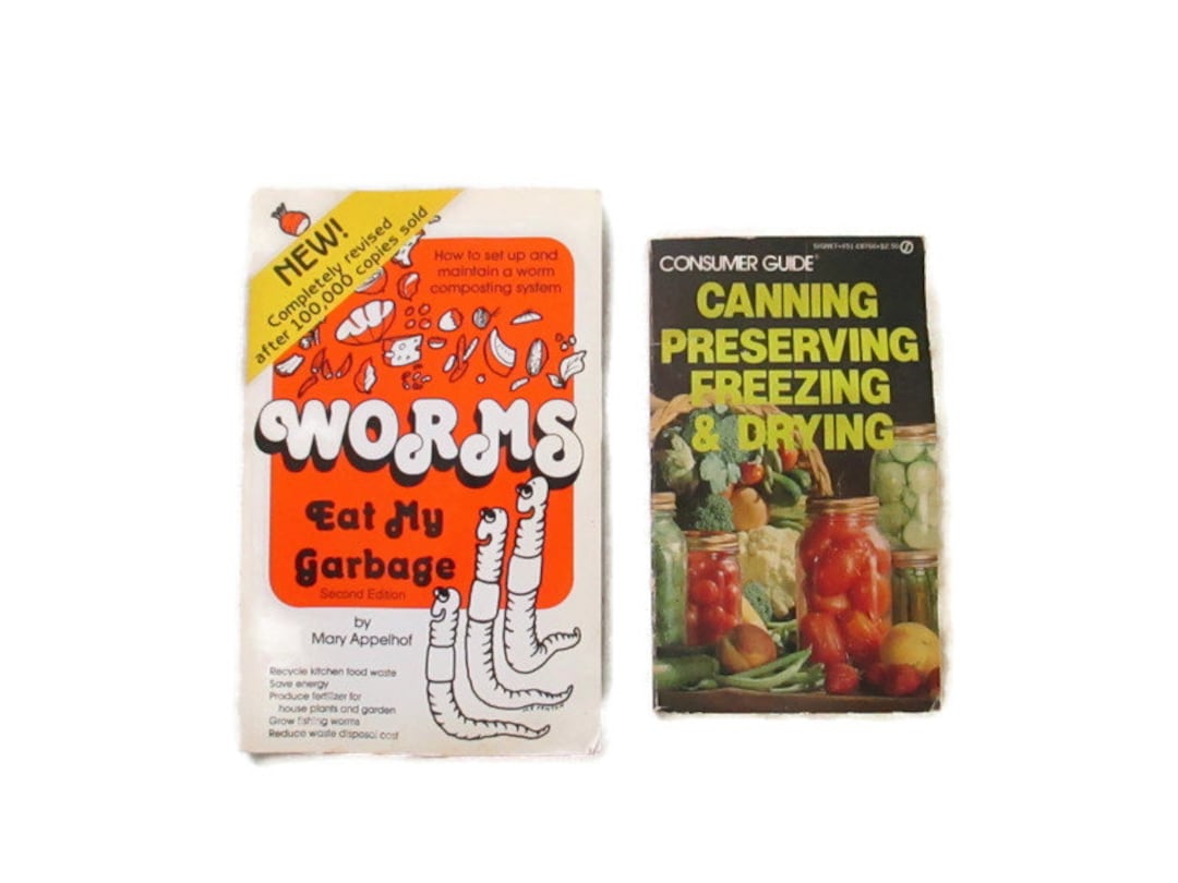 Set of Vintage Composting and Canning Books Two Paperback How to Guides ...