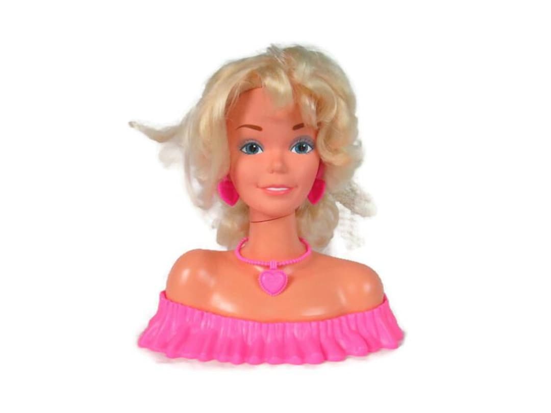 1980's Barbie Make Me Pretty Styling Head With Accessories Original Box ...