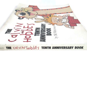 Calvin and Hobbes Tenth Anniversary Book Distressed Vintage 1995 ...