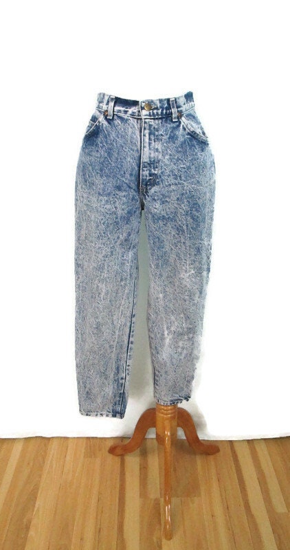 Chic Acid Wash High Waist 80's Jeans Women's Size 9 Petite Stonewashed ...