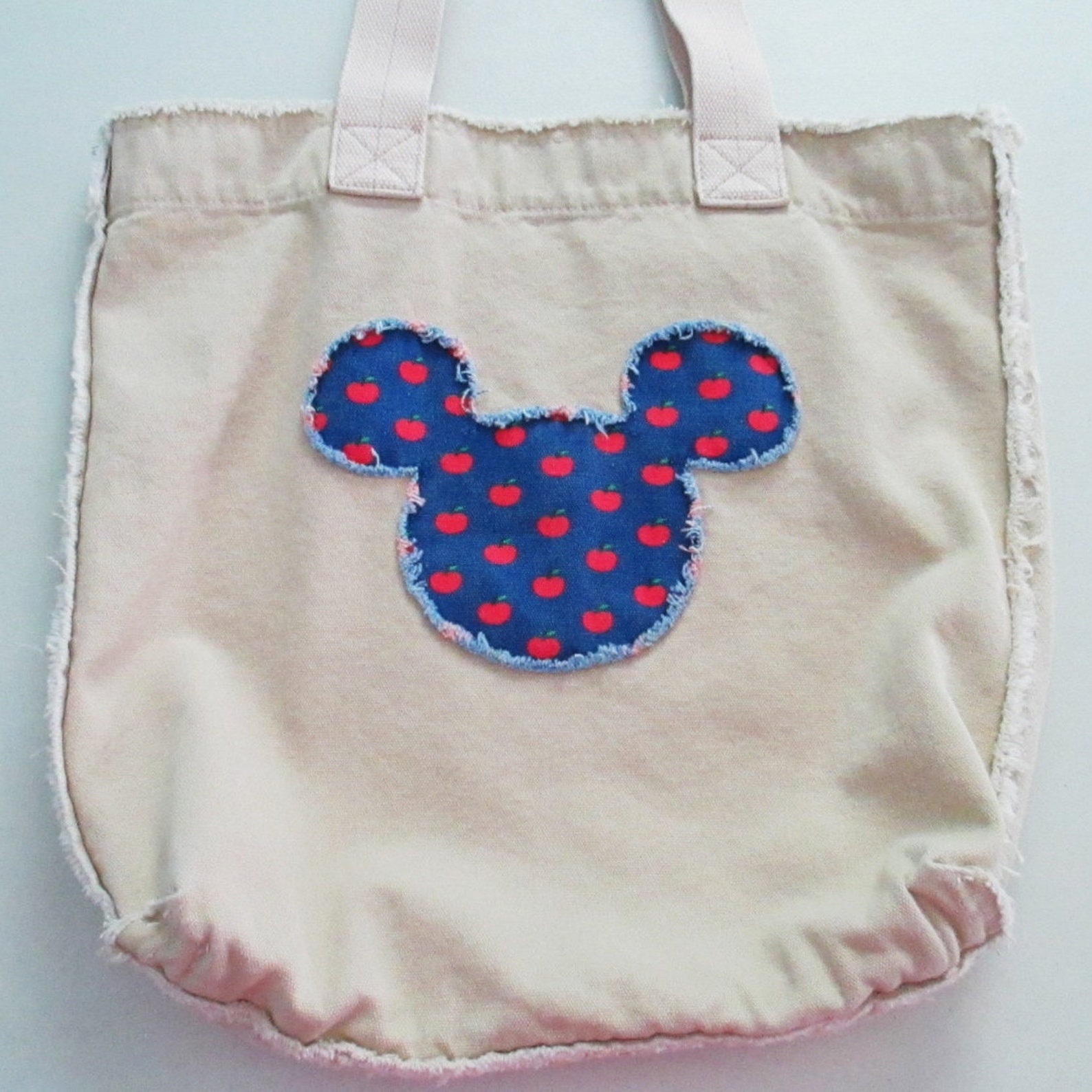 Disney Mickey Mouse Tote Bag Mickey Mouse Applique Bag Disney - Etsy