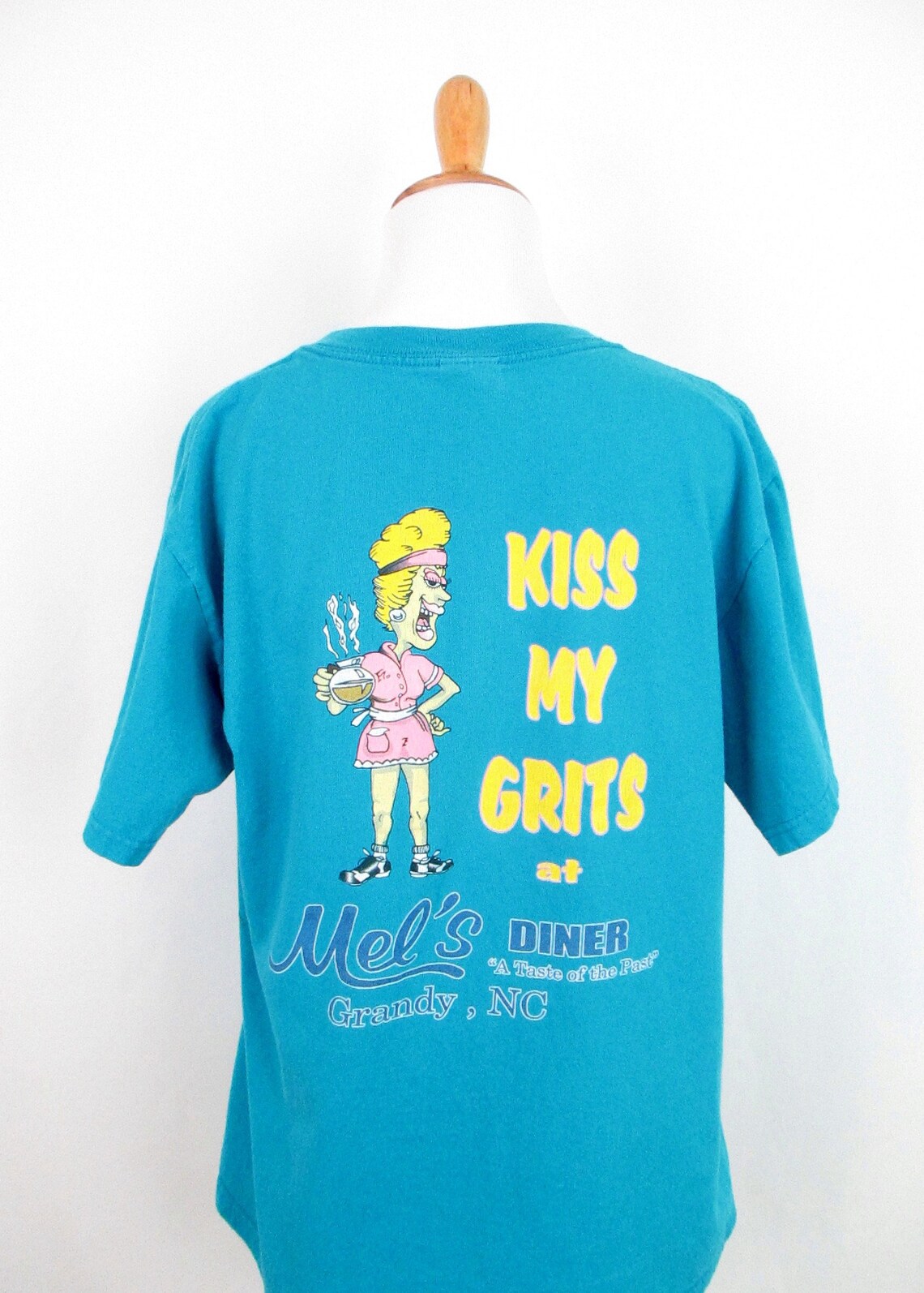 Vintage Mel's Diner T-shirt Funny Waitress Flo Kiss My - Etsy