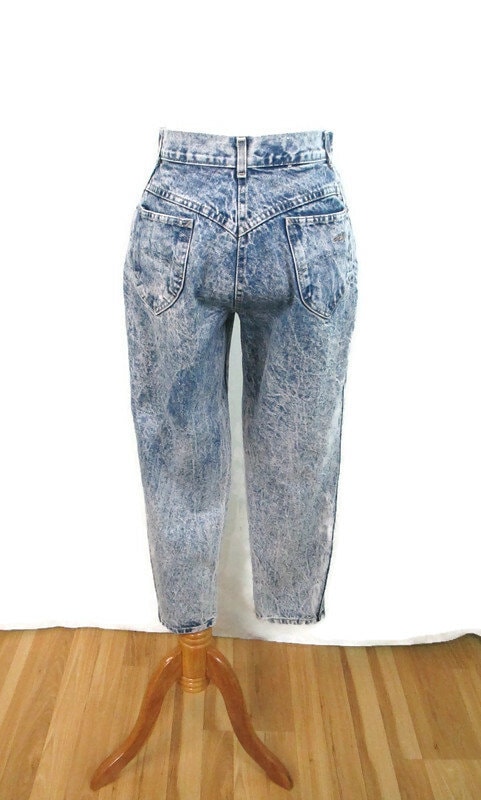 Chic Acid Wash High Waist 80's Jeans Women's Size 9 Petite Stonewashed ...