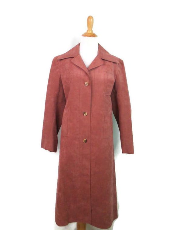 1970's Vintage Suede Trench Coat Abe Schrader Women's… - Gem