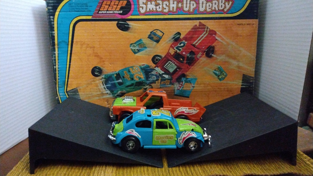 Vintage 1973 Kenner Smash-up Derby, With Cars and Ramps - Etsy