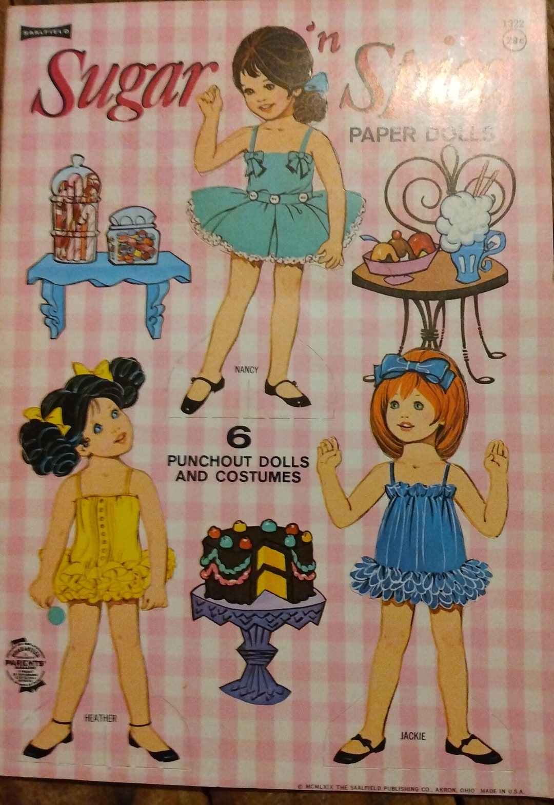 Vintage 1960s Sugar and Spice Paper Dolls - Etsy