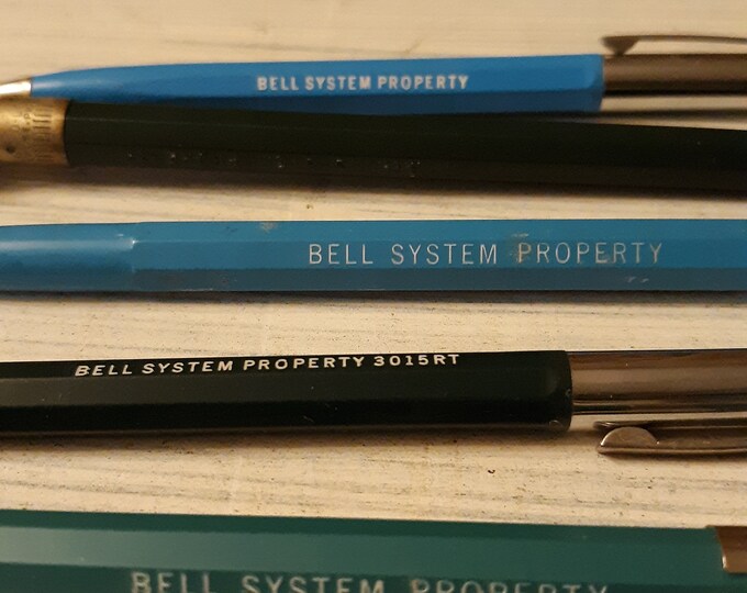 Vintage Property of Bell Telephone Pens and Pencils - Etsy