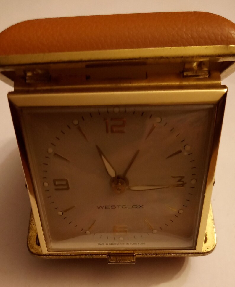 Vintage Westclock Travel Alarm Clock Works W/original Box - Etsy