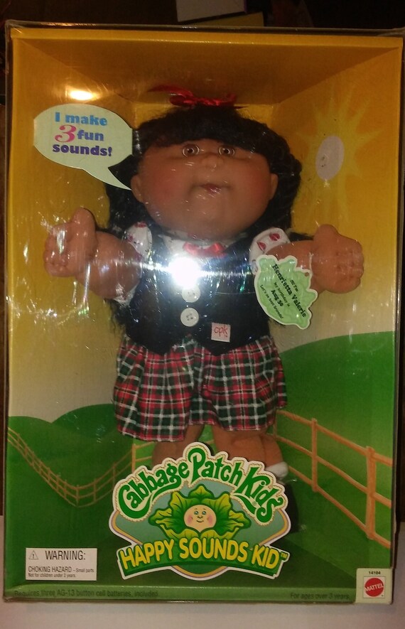 Vintage 1995 Cabbage Patch Happy Sounds Kid NIB - Etsy