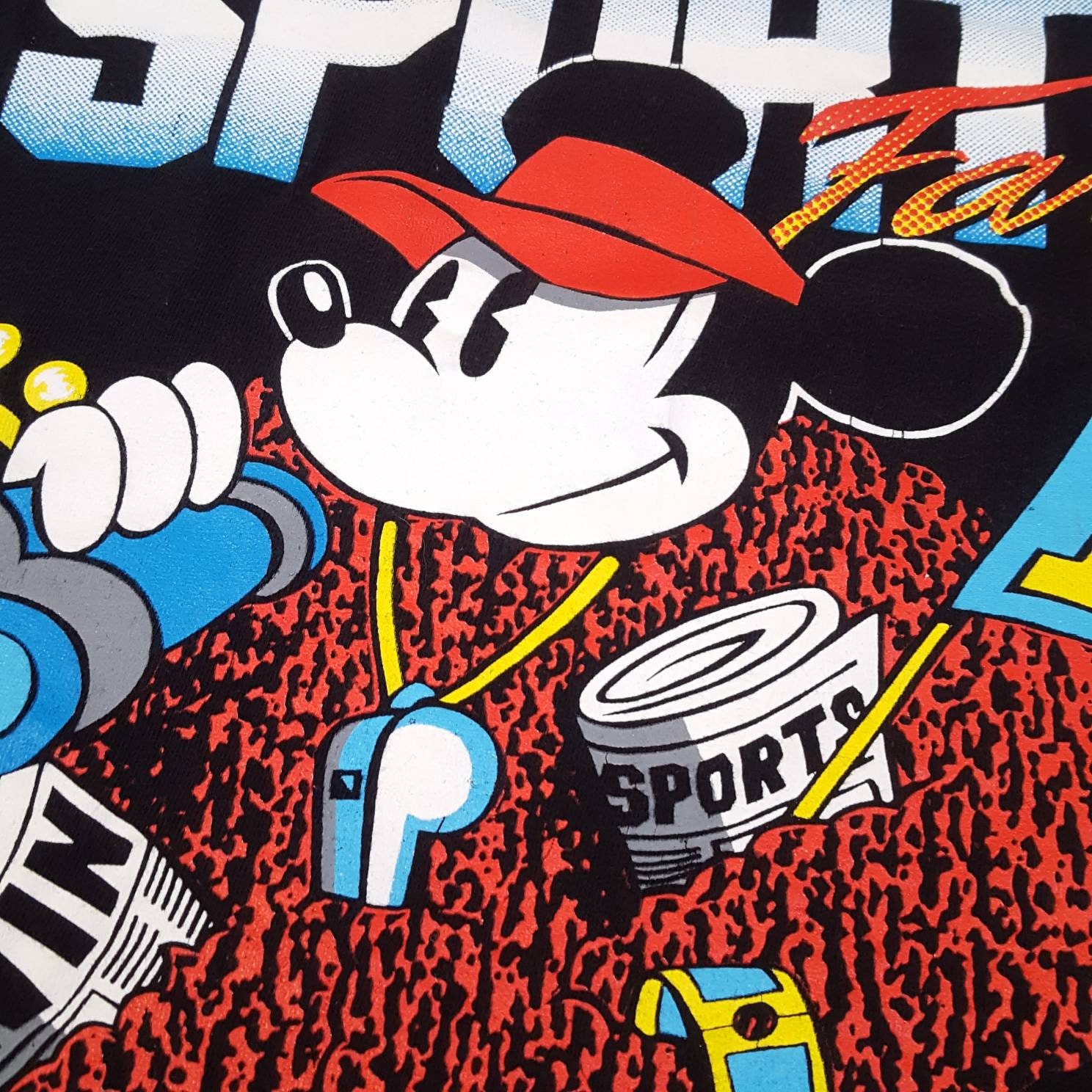 80's or 90's Mickey Inc Tee Mickey Mouse Sports - Etsy