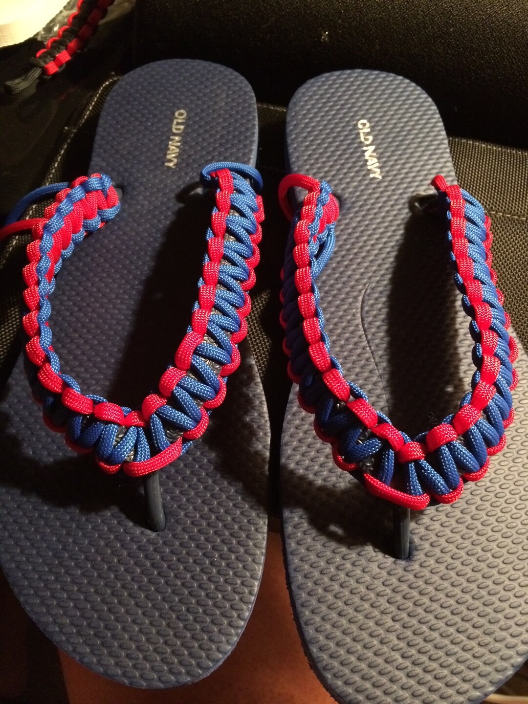 TEAM NFL NCAA Flip Flops With Paracord Team Colors New - Etsy