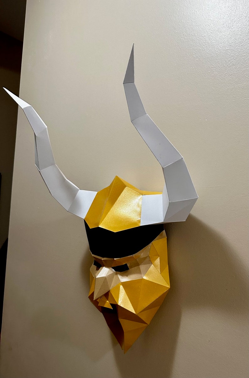 MINNESOTA VIKINGS- 3D Poly Papercraft -wall Mount - Etsy