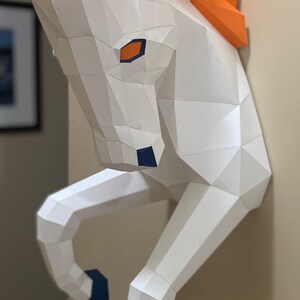 DENVER BRONCO- 3D Poly Papercraft - Wall Mount, - Etsy