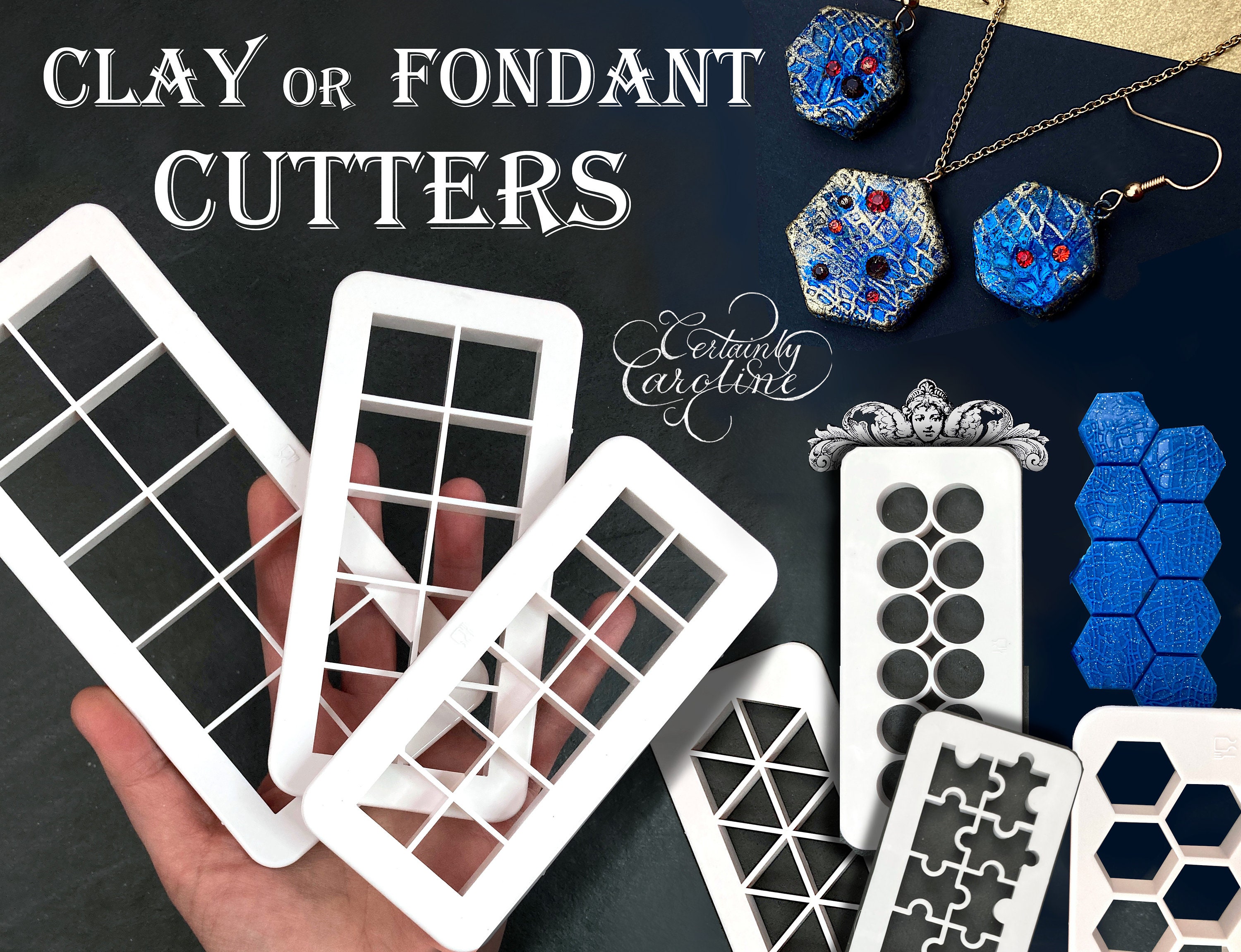 Sculpting & Forming Molding & Casting Clay Earring Cutter. Round ...