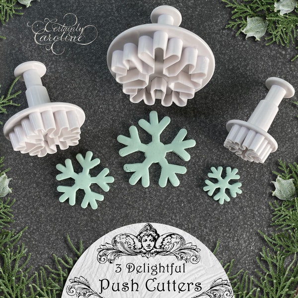 Snowflake Fondant Cutters - Etsy