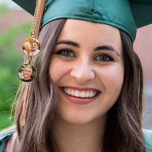 Graduation Cap Photo Charm Graduation Memory Charm Graduation Memorial ...