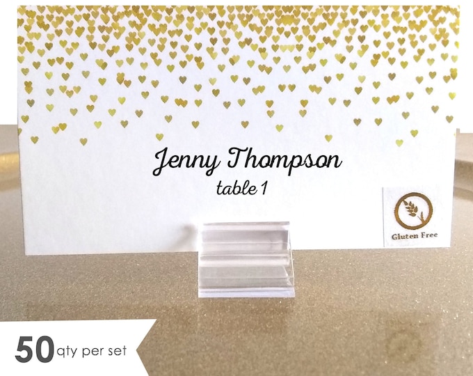 Place Card Holders for Wedding & Event Place Card Display Cards Guests ...