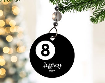 Billiards Pool Christmas Ornament Billiards Christmas - Etsy