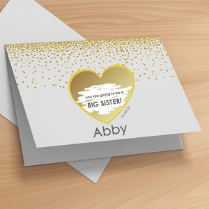 Big Sister Card- Big Brother Card- Promoted to Big Sister- Promoted to ...